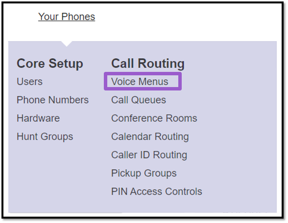 Creating a Voice Menu In Wave